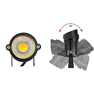 DOITOOL Landscape Light Walkway Lighting Solar Light Outdoor Light Solar Power Spotlight Solar Pathway Light spot Lights Outdoor Solar Lantern Outdoor Lawn lamp Garden Light Plug Light LED