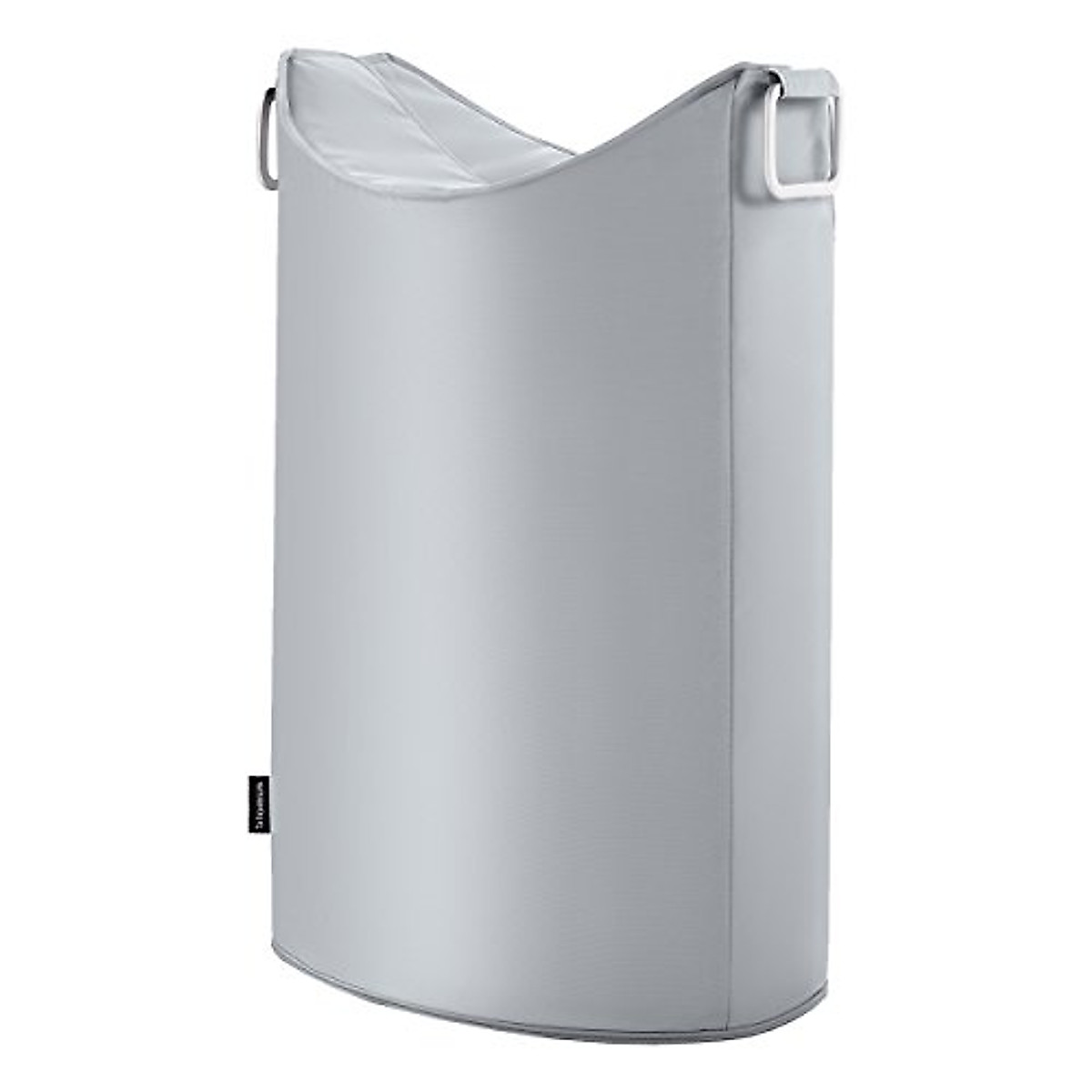 Blomus 65387 Laundry Bin, Silver, 42 x 66.5 x 66.5 cm, Grey