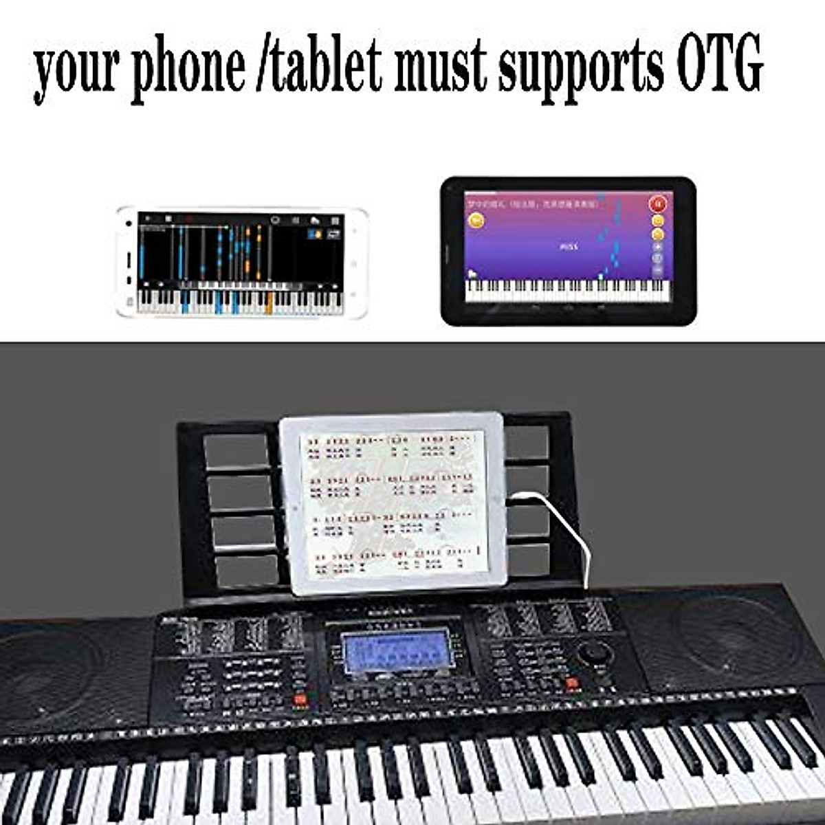 GuangMaoBo Micro USB to Printer Cable USB 2.0 to USB Type B Cable,Android Phone pc to Printer Cable Printer,Scanner,Electronic midi Piano,Electronic Drum,Digital Piano and USB 2.0 Hard Disk