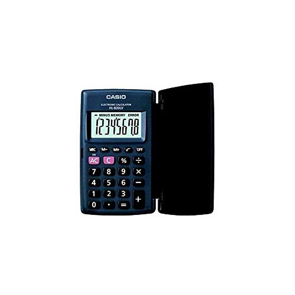 Casio Hl-820lv-bk-w Portable Type Calculator with 8-Digit Extra Big Display