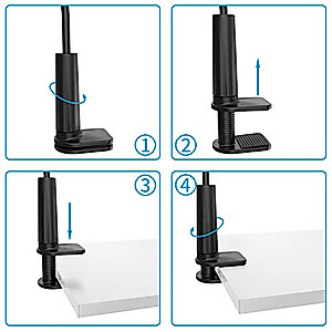 Gooseneck Cell Phone Holder Bed, Lazy Bracket, Universal Mobile Phone Clip Stand, Flexible Long Arm Rotating Mount for for Bed, Office, Kitchen, iPhone, pad, Watching Movies