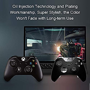 2 Pack Upgraded Bumpers Replacement LB RB Triggers Repair Buttons Parts - Ultra Durable Workmanship with T6 T8 Screwdriver Kit for Xbox One Elite Controller