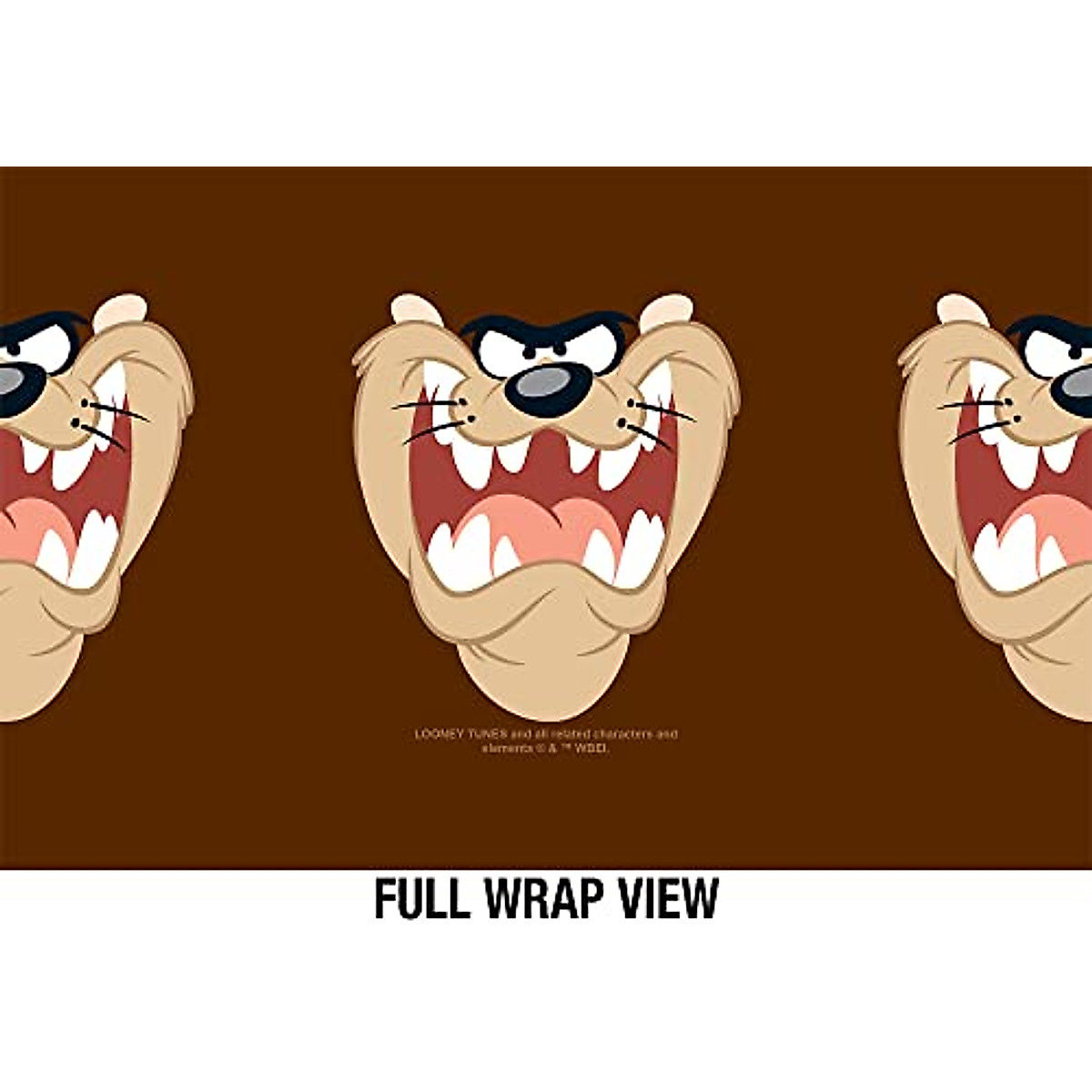 Looney Tunes OFFICIAL Taz Face 18 oz Insulated Water Bottle, Leak Resistant, Vacuum Insulated Stainless Steel with 2-in-1 Loop Cap