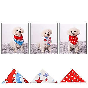 YAODHAOD Dog Bandanas 3PCS，Washable Color Printing Cotton Gauze Dog Saliva Towel，Pet Square Scarf ，Dog Scarfs for Small Medium Large Dogs and Cats