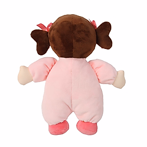 Linzy Plush Soft Plush Baby Doll My First Doll Safe for All Ages Mi Primera Muñeca Stuffed Plush Doll 10''(83561BROWN)