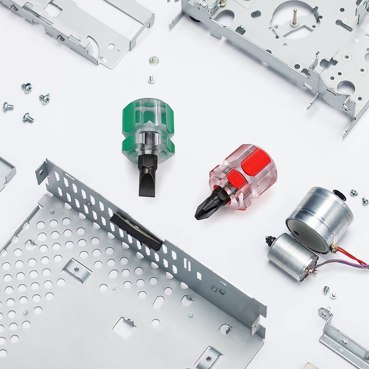 Screwdriver Kit Set Mini Small Portable Radish Head Screw Driver Transparent Handle Car Repair Hand Tools Mini Screwdriver Electric Set Screwdriver Kit