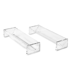 Huang Acrylic Clear Cheese & Cracker Tray Set (Cracker Holder Set)