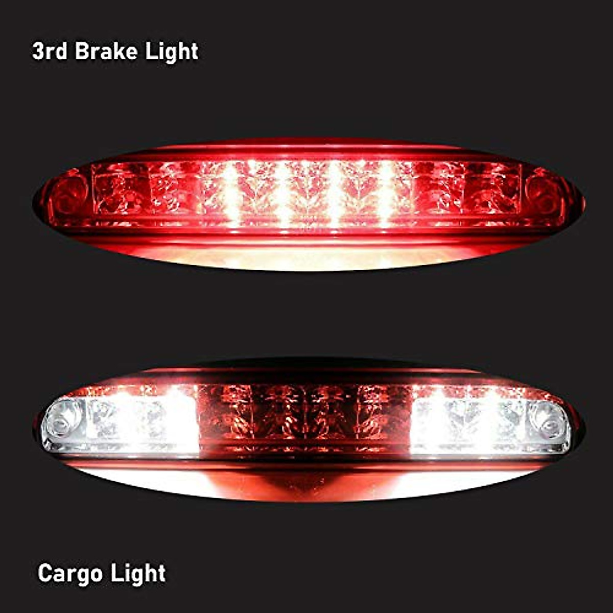 LED Third 3rd Brake Light Replacement for Ford F250 F350 F450 F550 Super Duty/Explorer/Ranger/Mazda B 1999 2000 2001 2002 2003 2004 2005 2006 2007 2008 2009 2010 2011 2012 2013 2014 2015 2016, Red
