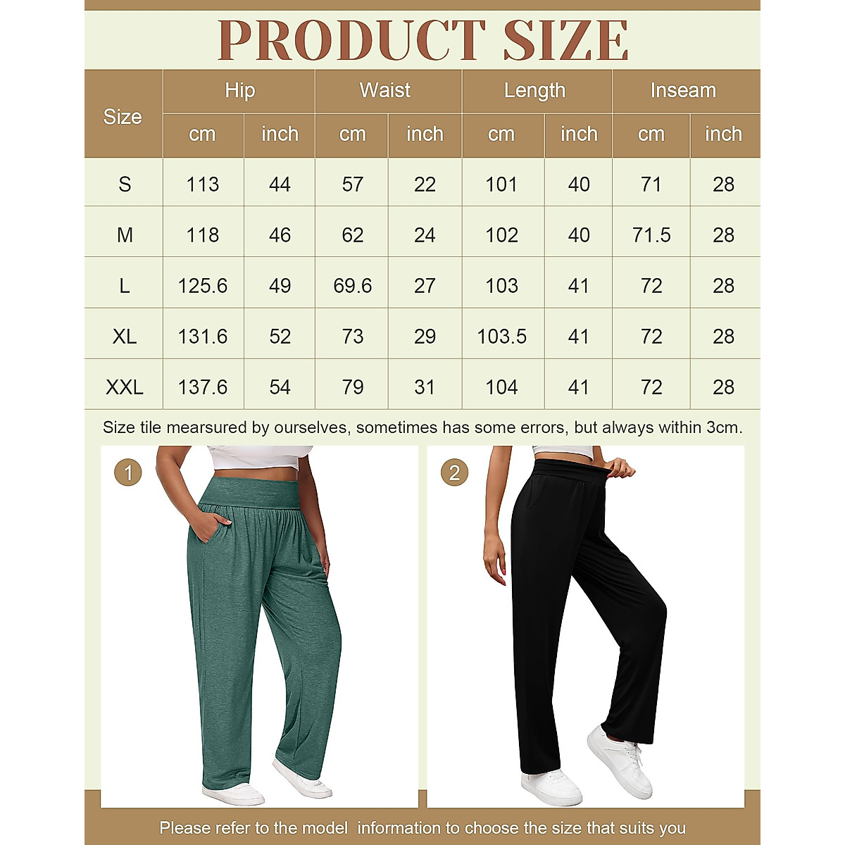Neer 3 Pcs Women's Wide Leg Yoga Pant Comfy Loose Sweatpants High Waist Lounge Casual Athletic Pant Workout Joggers Pant (Black, Grey, Pine Green,XX-Large)
