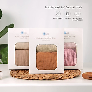 lulumoon Baby Changing Pad Cover: Muslin Diaper Changing Table Pad Cover - Changing Pad Sheets for Girls Boys