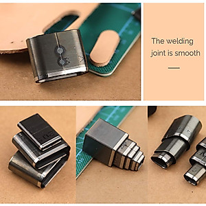 52 Shape Style Hollow Punch Cutter Tool, Leather Cutting Tools with Manual, Shapes Leather Punch Tool Set Hole Hollow Punch Cutter, Leather Craft Tools Kit for Handmade DIY Leather Craft