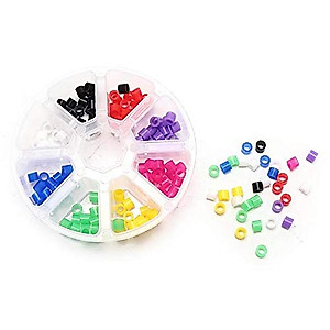 TEPTOARCH 160pcs/box Dental Coloring Code Ring Identification Circle Instrument Autoclavable Plastic Orthodontic Tools