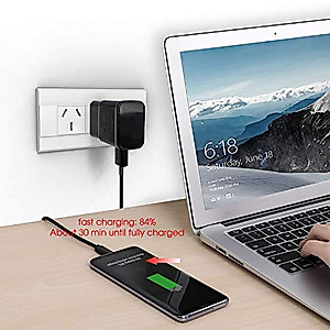 USB Type C Charger Cable and Adaptive Fast Charging Wall Charger Adapter Kit Compatible with Samsung Galaxy S10/S10+ S10e /S9/S9+/S8/S8+ Plus Note 8/Note 9 & Other Smartphones
