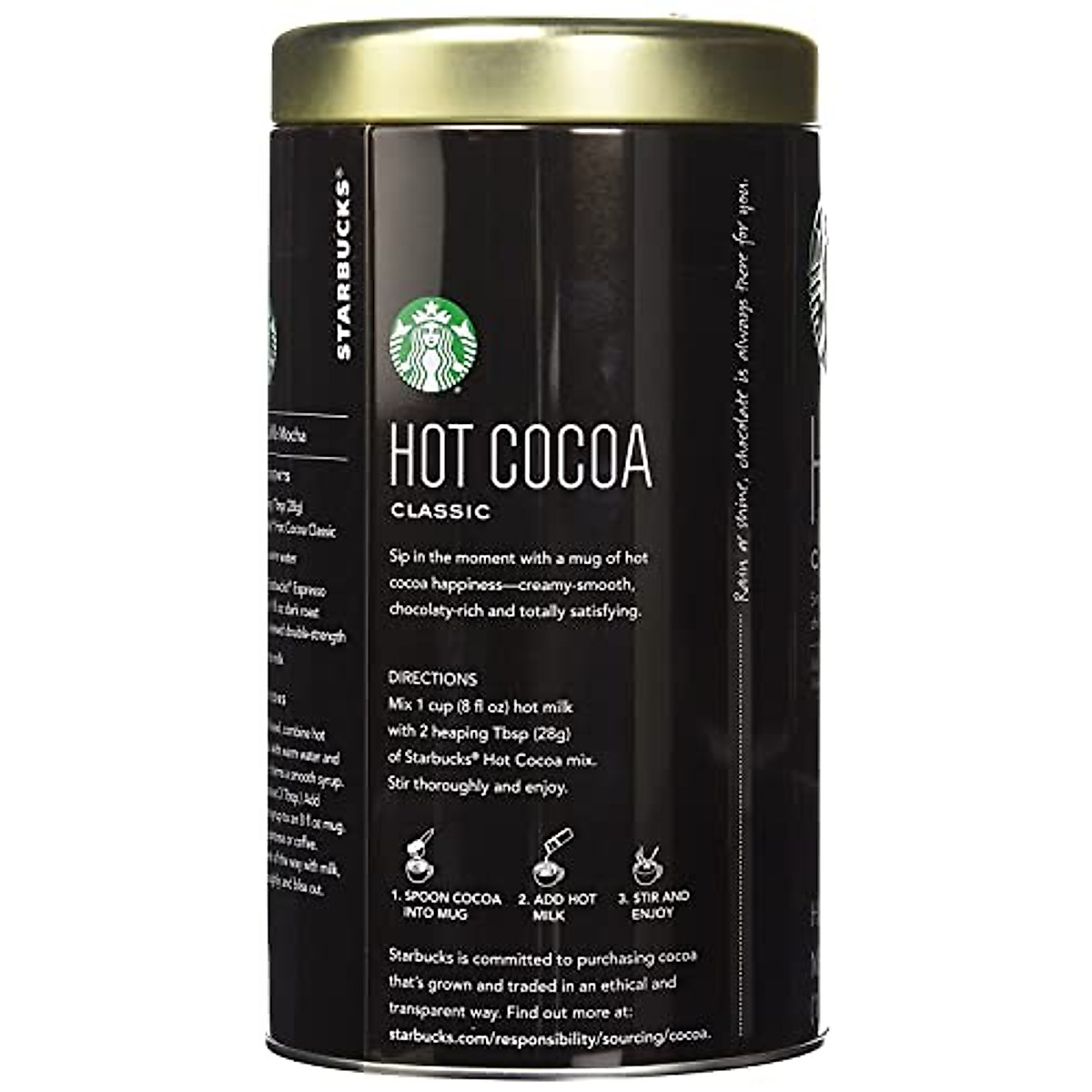 Starbucks Classic Hot Cocoa Mix, 30-Ounce Tin (Pack of 2)