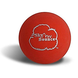Sky Bounce Color Rubber Handballs for Recreational Handball, Stickball, Racquetball, Catch, Fetch, and Many More Games, 2 1/4-Inch - Red - 12 Pack