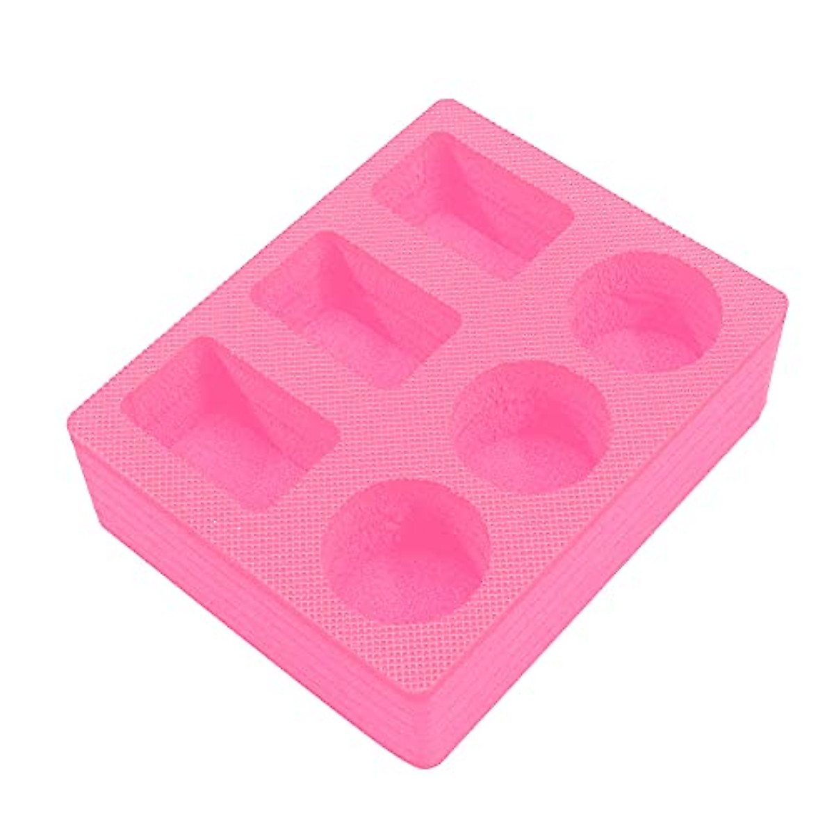 Polar Whale 2 Lotion and Body Spray Stand Organizers Tray Pink Durable Foam Washable Waterproof Insert for Home Bathroom Bedroom Office 7.5 x 6 x 2 Inches 6 Slots 2pc Pair Set