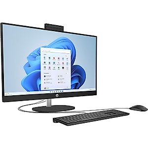 HP Pavilion 27 Touch Desktop 4TB SSD 32GB RAM (AMD Ryzen 7 Processor 8 Cores and Max Boost 4.30GHz, 32 GB RAM, 4 TB SSD, 27-inch FullHD IPS Touchscreen, Win 11) PC Computer All-in-One