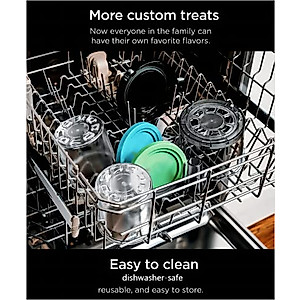 Akmazousa Pints Containers with Lids Ice Cream Pint Containers Replacement for Ninja Creami Pints and Lids 4 Color Lids Ice Cream Storage Containers Bpa-Free & Dishwasher Safe (4 Pack-Pink/Grey/Blue/Green)