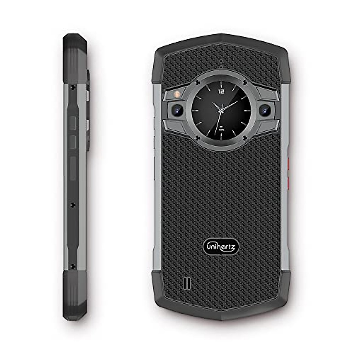 Unihertz TickTock, 5G Rugged Smart Phone with Dual Screen Android 11 Sub-Screen IP68 Two Programmable Keys (Support T-Mobile & Verizon only)