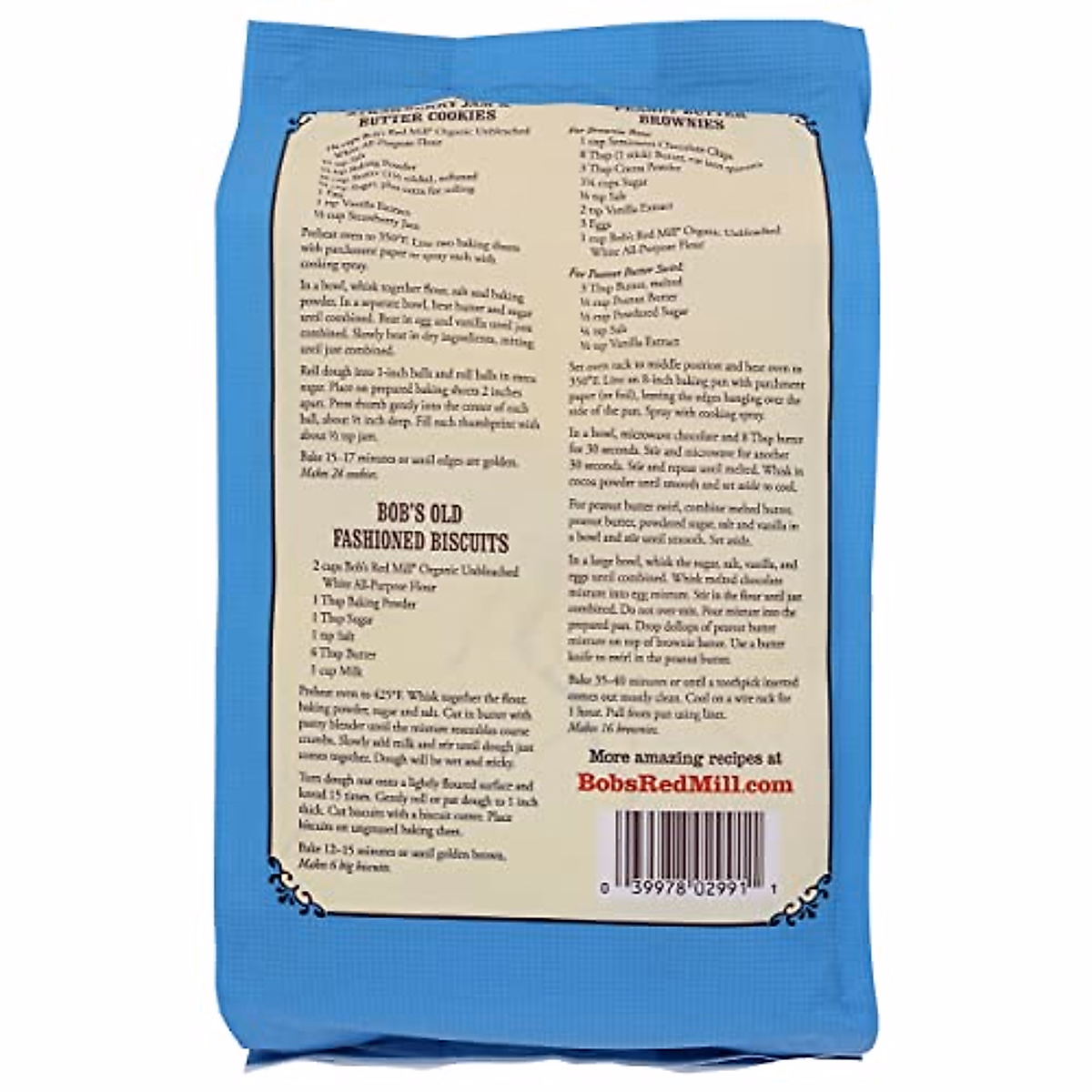 Bob's Red Mill Organic Unbleached White Flour, 5 Pounds