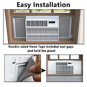 BJADE'S Window Air Conditioner Side Insulation Foam Panels,Summer and Winter AC Insulating for Indoor Window AC Unit