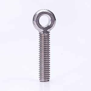 Heyiarbeit M6 x 30mm Machinery Shoulder Swing Lifting Eye Bolt 304 Stainless Steel Metric Thread 10pcs