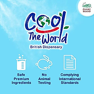 Snake Brand Cooling Body Wipes Instant Ice Eco Friendly Tissue Relaxing Original Classic Scent, 3 Packs x 10 Sheets - Daily Use Body Wipes