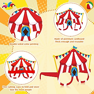 Harrycle 32 Pcs Circus Party Decorations Clown Paper Glasses Carnival Photo Booth Props Circus Clown Eyeglasses for Carnival Party Decoration Circus Birthday Baby Shower Party Supplies