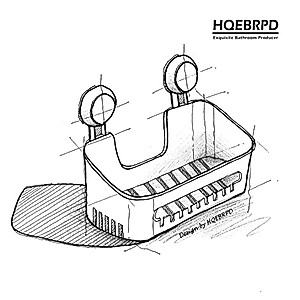 HQEBRPD Shower Caddy Suction Cup, shower organizer Reusable shower shelves No-Drilling adhesive Shower Basket Storage for Bathroom Shower Suction Caddy for Bathing supplies Gel,plastic