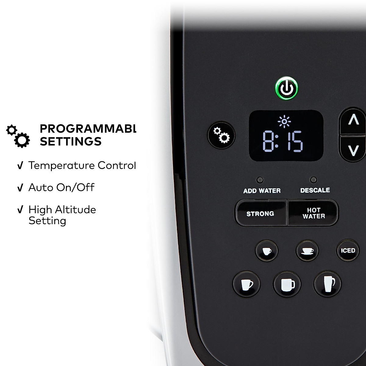 Keurig K-Elite Coffee Maker, Single Serve K-Cup Pod Coffee Brewer, With Iced Coffee Capability, Brushed Slate