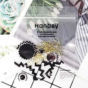 Honbay 200PCS Easy Spin Spinner Clevis U-Shaped Brass Links Fishing Clevis Fishing Spoons Blades Spinnerbait Parts Inline Spinner Making Freshwater Saltwater (2 Color)