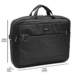 Amazon Basics 17.3-Inch Laptop Case Bag, Fits Dell, HP, ASUS, Lenovo, MacBook Pro and more, Black