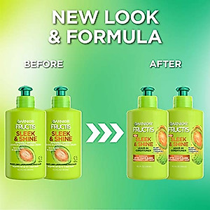 Garnier Fructis Sleek and Shine Intensely Smooth Leave-In Conditioning Cream, 10.2 Ounce (Pack of 2)