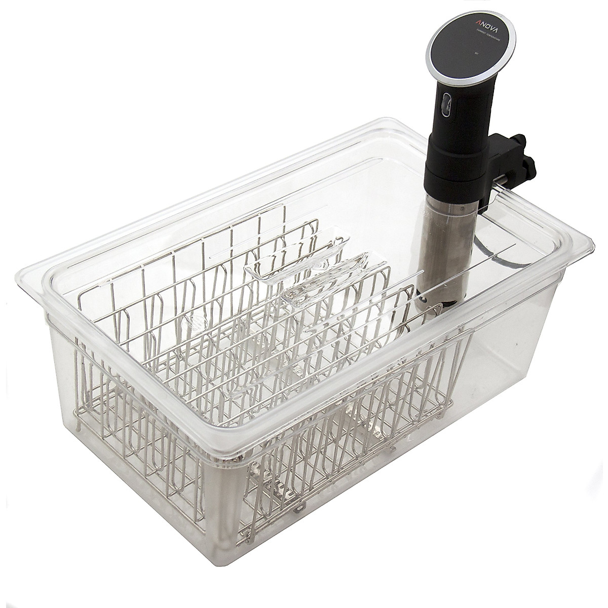 LIPAVI C20L-AP Lid for LIPAVI C20 Sous Vide Container, tailored for the Anova Precision immersion circulator