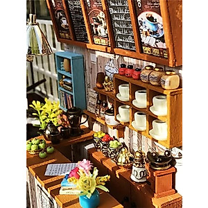 Flever Dollhouse Miniature DIY House Kit Creative Room with Furniture for Romantic Valentine's Gift (Encounter Beauty)