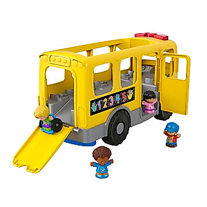 Fisher-Price Little People Yellow School Bus (Mattel GTL68), Spanish Version