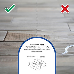 Grout Pen Beige Grout Paint: Waterproof Tile Paint Grout Refresh Restorer for Floor, Kitchen & Bathroom Shower Tiles - Beige - Can Size for Larger Projects - 125ml (4.2oz)