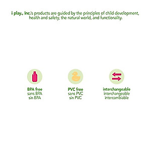 green sprouts Straw Bottle | Silicone straw promotes healthy oral development | Flip-cap locks to prevent spills, 2 straw drinking options: traditional & tilted, Dishwasher safe