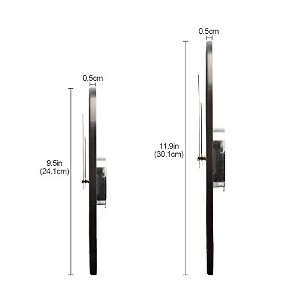 ALAZA Vintage Honey Bee Acrylic Painted Silent Non-Ticking Round Wall Clock, 12 Inch Battery Operated Quiet Bathroom Clock for Living Room Bedroom Kitchen Office Decor