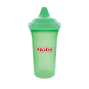 Nuby No-Spill Cup with Dual-Flo Valve, Sippy Cup for Baby and Toddler, 9 Ounce, Color May Vary (Package Includes Any 1 Random Color Sippy Cup Only)