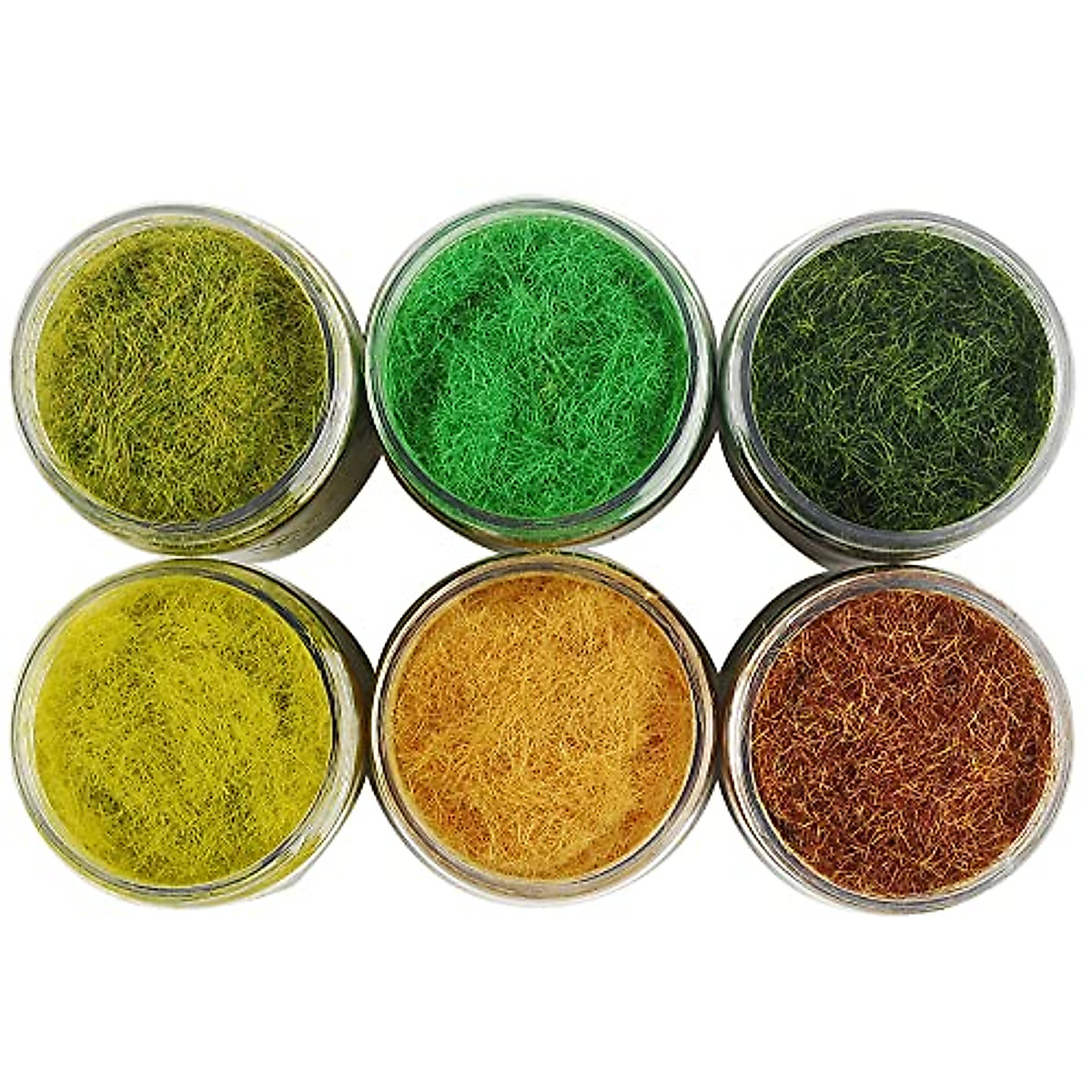 NWFashion 6 X 125ml 5MM Static Grass Dressing Tree Flower Scatter Flock Scenery Materials