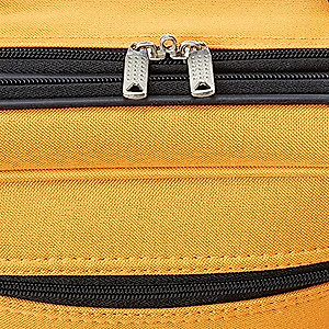 Rockland Fashion Softside Upright Luggage Set,Expandable, Orange, 2-Piece (14/19)