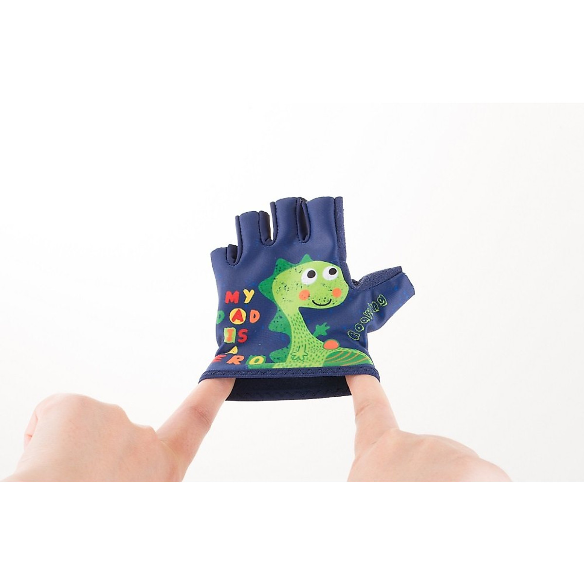 Boys and Girls Bike Gloves for Balance and Pedal Bicycles for Kids Age 3-10 Half-Finger Cycling Riding Scooter Gloves (Blue, XS(3-4years))