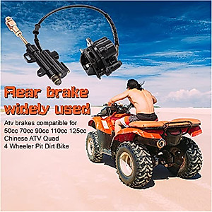Rear Brake Master Cylinder Caliper For 50-125cc Chinese TaoTao Peace Motorsports Quad Coolster 3050HD ATV Four Wheeler