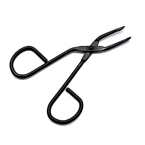 DDP Pro Scissor-like Tweezer Slant 'Eyebrow Black Color