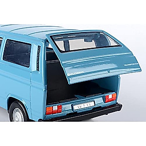 VW Type 2 (T3) Van Blue Timeless Legends Series 1/24 Diecast Model Car by Motormax 79376