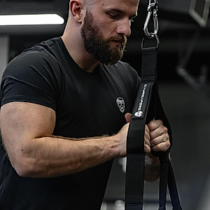 Gymreapers Tricep Rope Cable Attachment (3 Lengths Built in One) Multi-Workout Rope Tricep Pull Down Extension - Perfect for Gym/Home Use