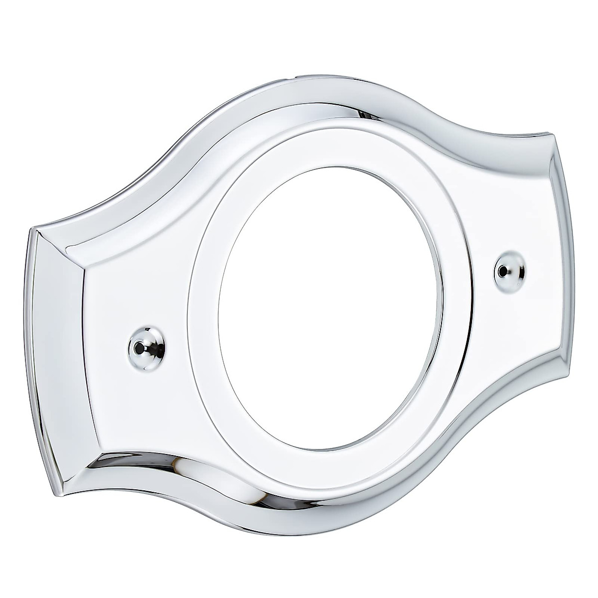 Renovation Shower Cover Plate for 2-Handle or 3-Handle to 1-Handle Shower Updates, Chrome