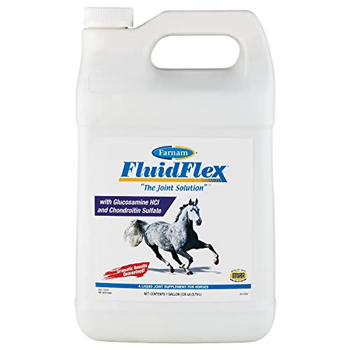 Farnam Fluidflex Liquid Joint Supplement for Horses, Helps Maintain Healthy Hip & Joint Function, 1 Gallon, 128 Ounces, 128 Day Supply
