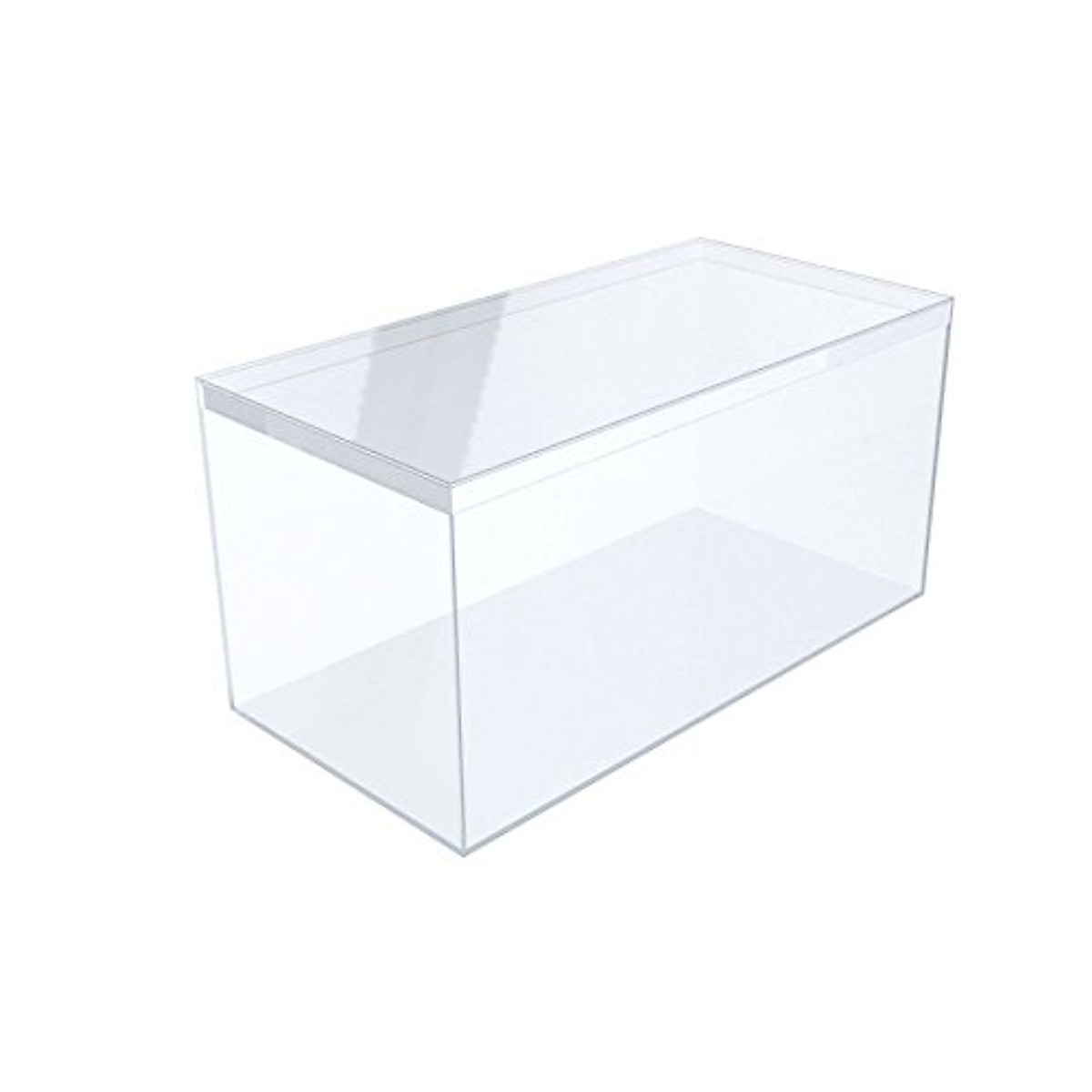 Clear Large Rigid Plastic Box 12 1/2" x 8 1/2" x 8 1/2" with Variety Boxes Inside (Round 4 1/4" Dia, 8" X 4" Rectangle, and 4" x 4" Square and Others)